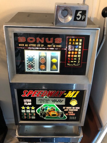 VINTAGE SLOT MACHINE SPEEDWAY M1 MAD MAGAZINE THEME! | eBay