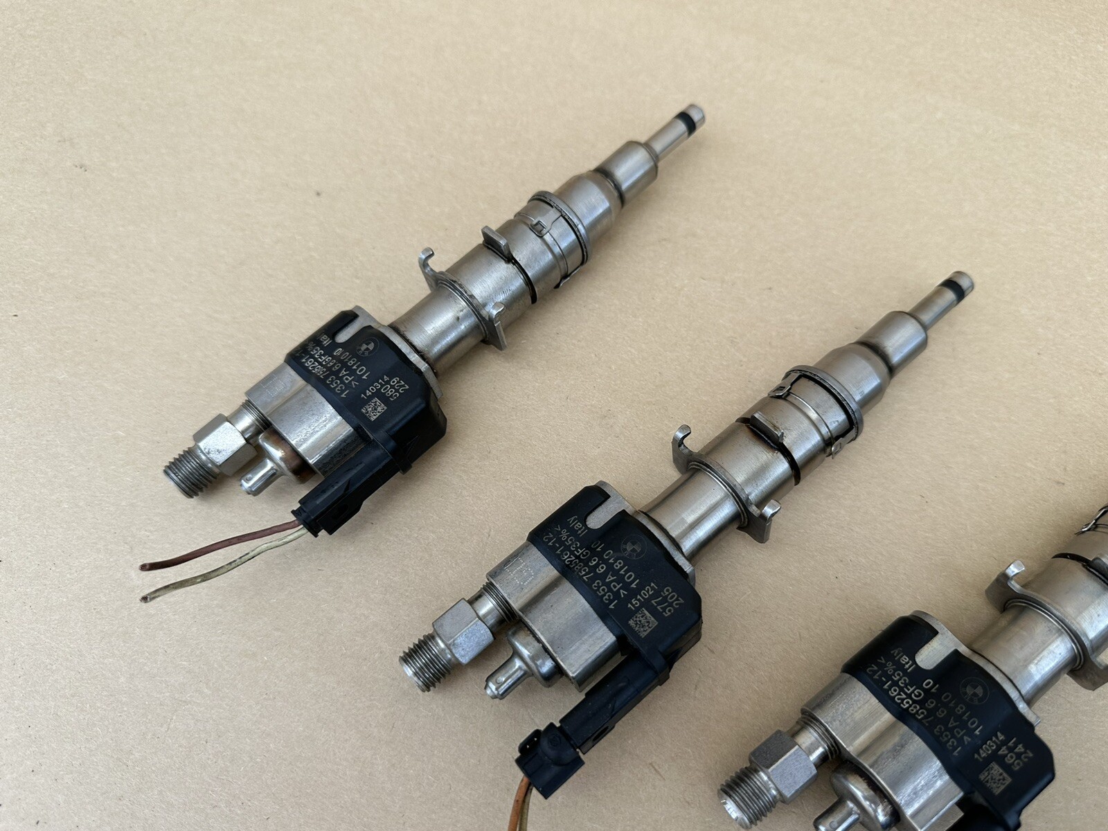 BMW 335 135 535 740 N54 ENGINE SET OF 6 INDEX 12 FUEL INJECTORS ...