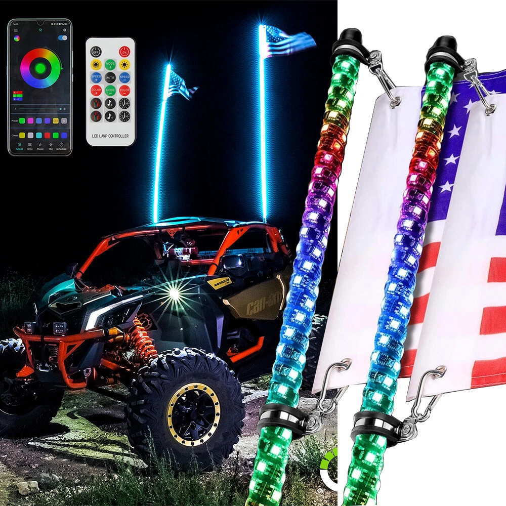 Led Whips For Rzr