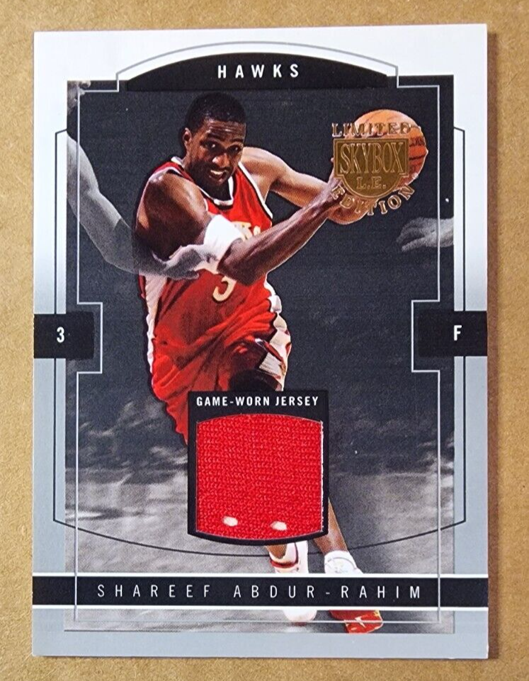BK Shareef Abdur-Rahim 2003-04 SkyBox LE Jersey Proofs Jersey 1 color ...