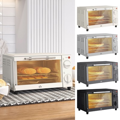 Mini Oven 9L Countertop Electric Toaster Oven w/ Adjustable Temp Timer ...