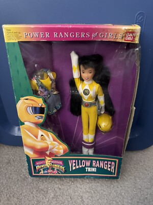 New Mighty Morphin Power Rangers for Girls Doll Yellow Trini 1994 ...
