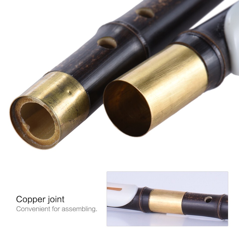 Detchable Natural Black Bamboo Bawu Ba Wu Transverse Flute Pipe in G ...