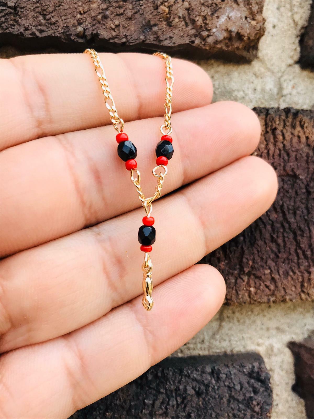 14K Gold Filled Newborn Baby Children Azabache Bracelet Good Luck and ...