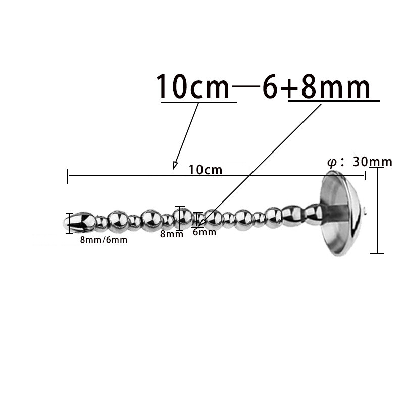Male's Electric E-stim Stretcher Urethral Sounding Rod Penis Plug ...