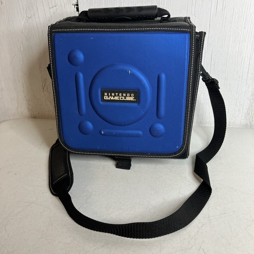 Nintendo GameCube Blue Travel Case Bag w/ Strap Console Storage ...