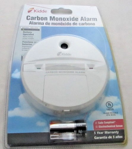 Kidde Carbon Monoxide Detector 9C05 Alarm Battery Operated model KN-COB ...