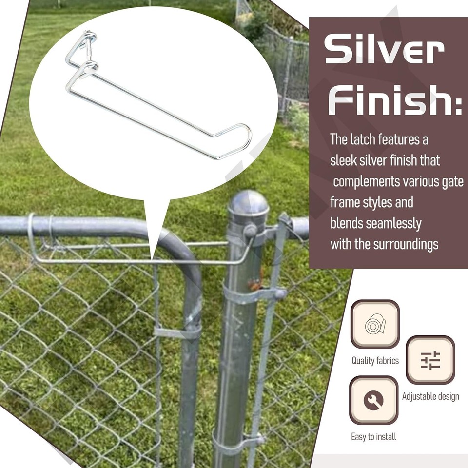 OVER THROW WIRE ARM TOP GATE LATCH CHAIN LINK, WIRE ARM THROW OVER ...