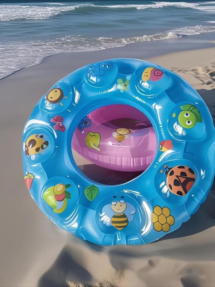 Inflatable 24" Swim Ring Tube Float Toy Pool Float Kids Ages 4-10 ...