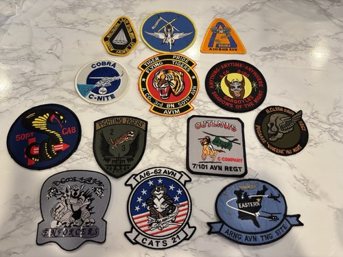 Lot of 12 Vintage US Army Aviation Military Patches | eBay