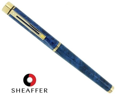 Sheaffer Targa Blue Marble Fountain Pen | eBay
