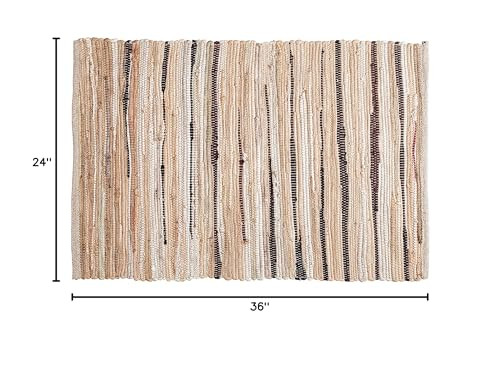 100% Cotton Chindi Rag Rug 2x3' - Multicolor, Hand Woven & Reversible ...