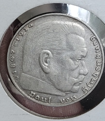 1936 D Semi Key Date WW2 German NAZI 2 MARK COIN | eBay