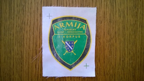 Patch Bosnian Army ARBiH - 1.Korpus | eBay