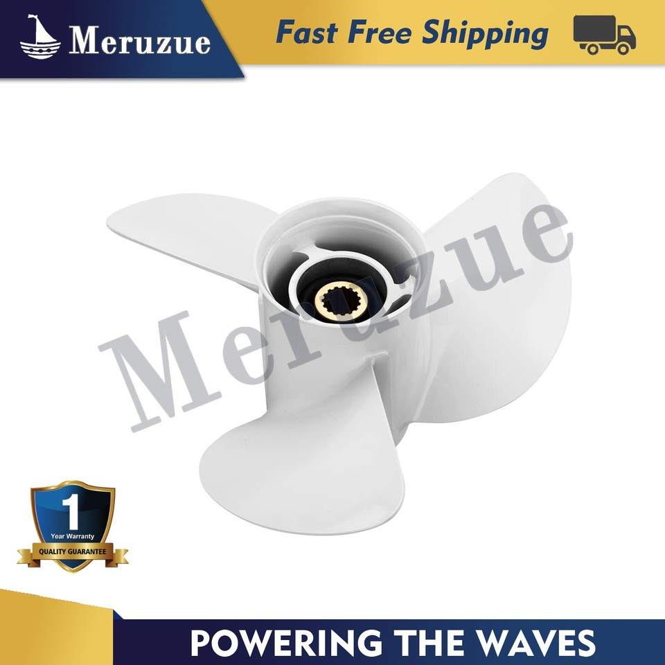 13 1/4 x 17 Aluminum Propeller for Yamaha T50 60 70 90 F90 115 F115 ...
