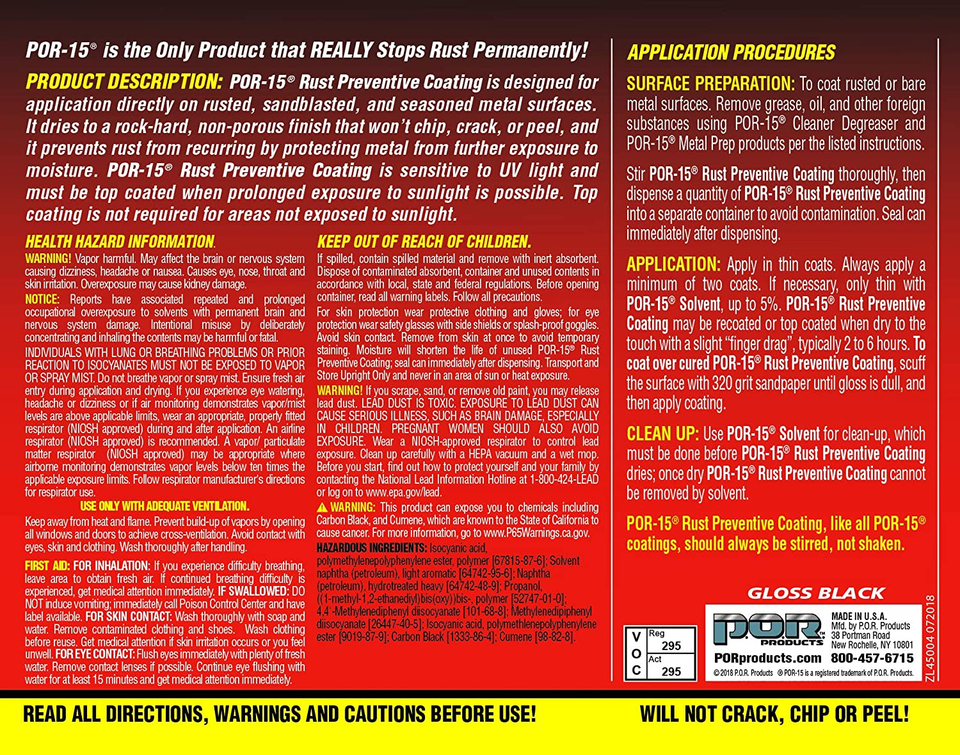 Rust Preventive Paint, Stop Rust and Corrosion Permanently, Anti-Rust ...