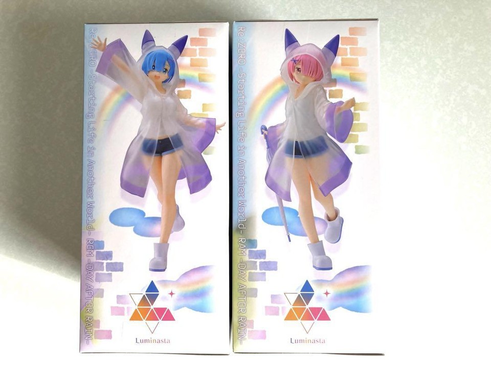 RE:ZERO LUMINASTA AMEAGARI NO HI REM RAM FIGURE SET | eBay