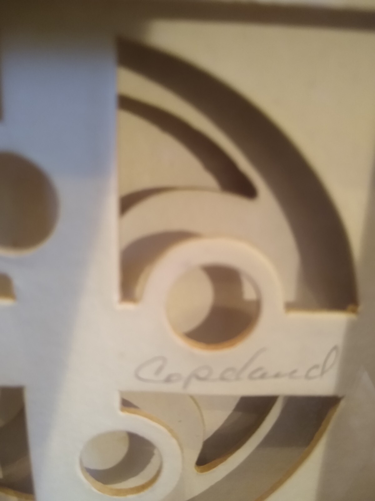 Greg Copeland 1972 Signed Geometric MCM Layered Paper Art Original ...