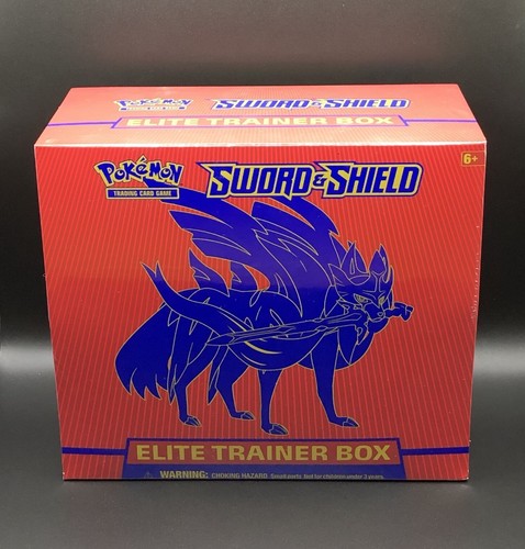 Pokemon Sword and Shield Base Set ETB Elite Trainer Box Zacian - New ...