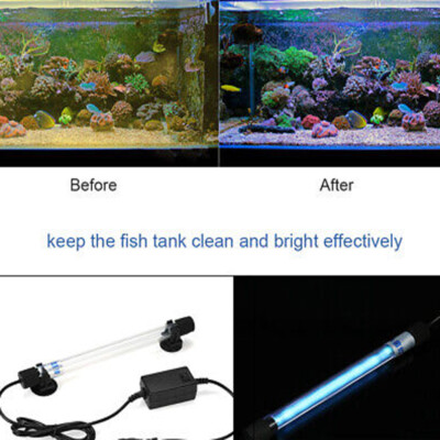 13W Aquarium UV Sterilizer Fish Pond UV Light Submersible for Aquarium ...