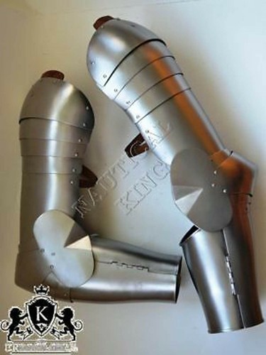 Full Arm Protection Medieval Knight Armour With Roundels 18 Gauge ...