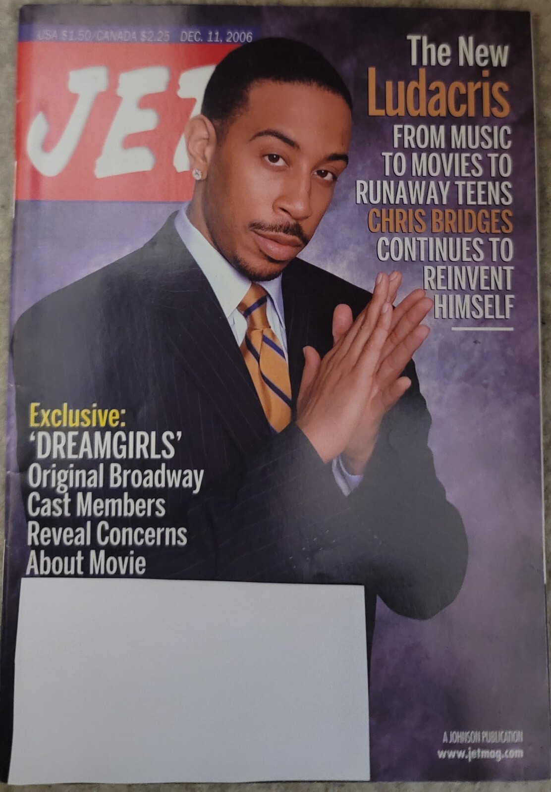 Jet Magazine December 11 2006 Ludacris Reinvent Himself Dreamgirls | eBay