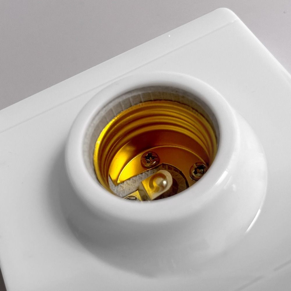 cap Square Fitting Socket Plug E27 Lamp Holder Light Base LED Light ...