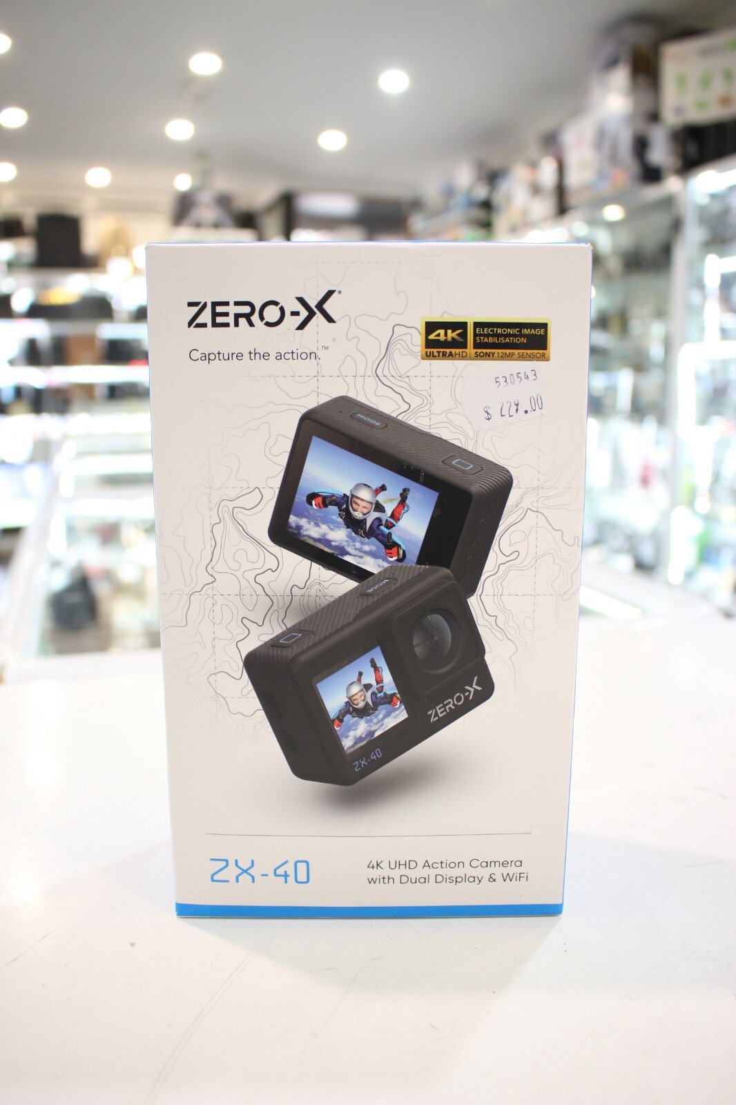 Zero-X ZX-40 4K UHD Action Camera with Dual Display & Wi-Fi | eBay ...