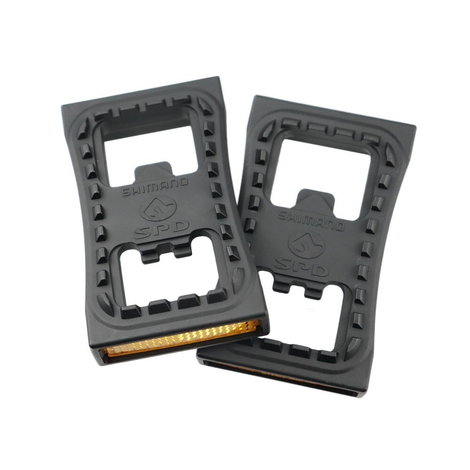 Shimano SM-PD22 SPD Cleat Flat Pedal Adapters Pair with Reflector M540 ...