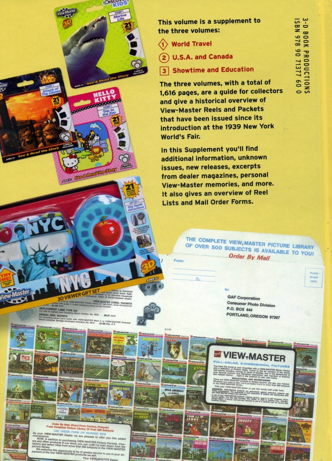 View-master Book Vol 3 Reels Packets Showtime Education Harry Zur ...