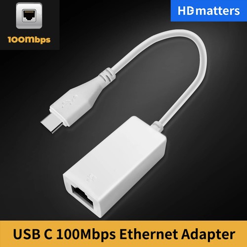 USB-C Type-C to Ethernet RJ45 Network Lan Adapter Cable for Mac OS PC ...