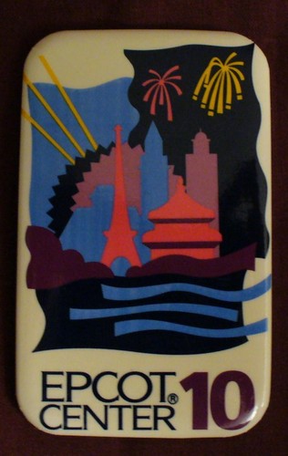 Walt Disney World Epcot Center 10th Anniversary Button | eBay