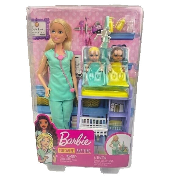 Barbie Have Baby Twins Mattel Barbie Careers Baby Doctor Doll Playset