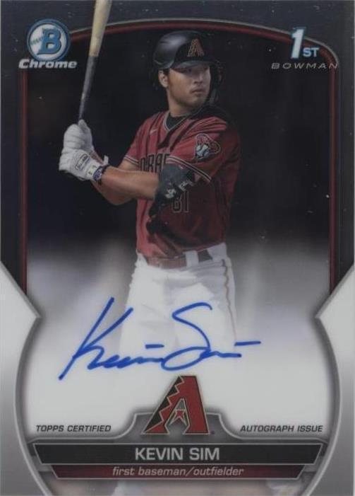 2023 Bowman Draft - Chrome Prospect Autographs Kevin Sim #CDA-KS (AU ...
