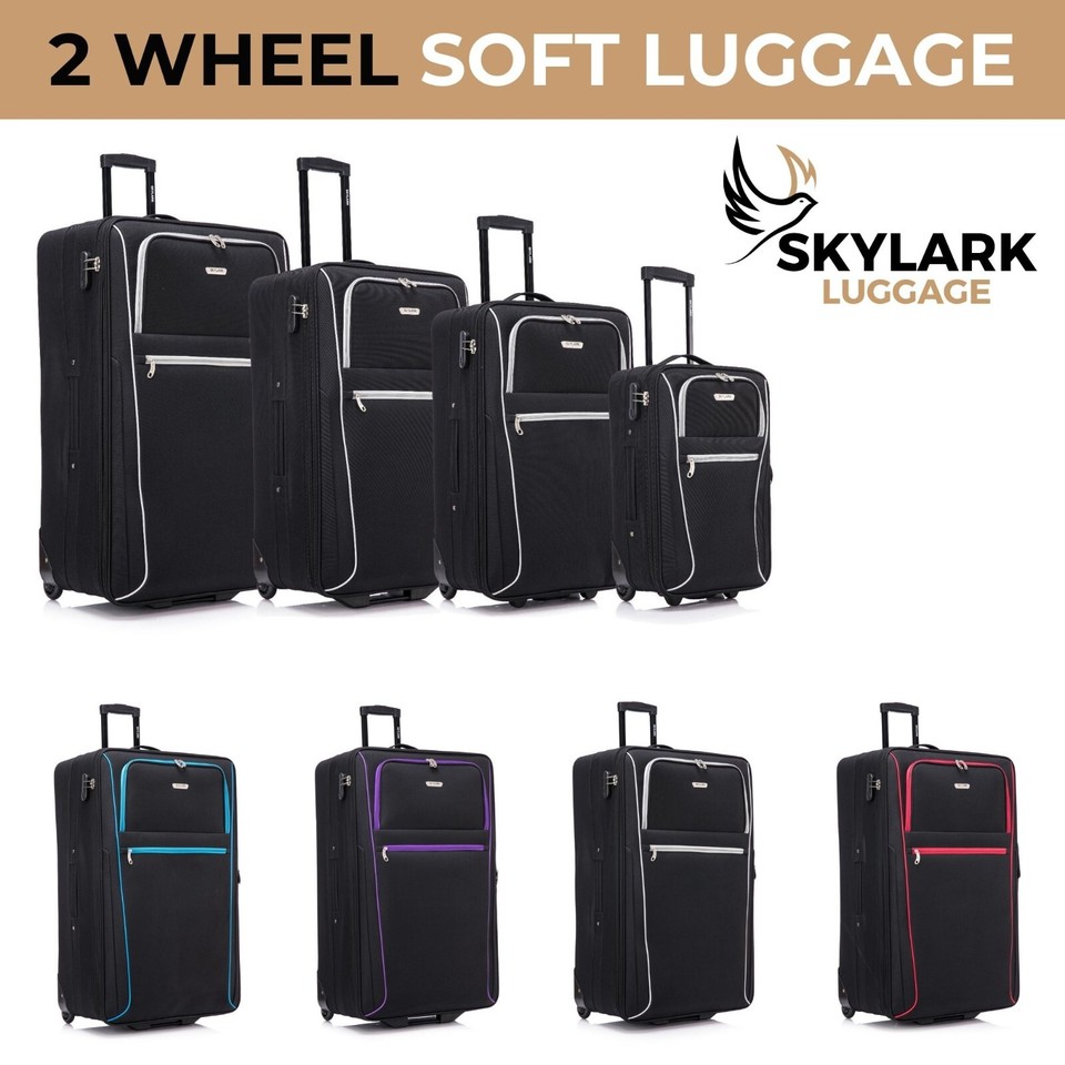 Large Suitcase & Medium Cabin Luggage XL Lightweight Suitcases ...