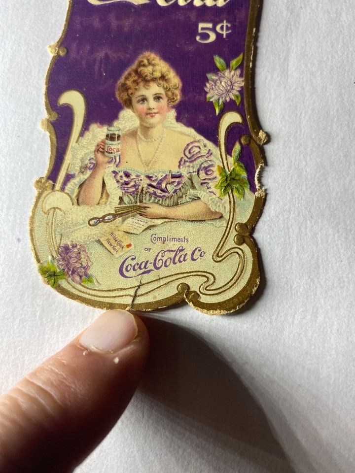 Early 1900s Drink Coca-Cola Embossed Bookmark | eBay