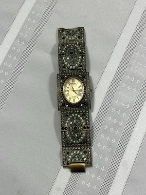 Heidi Daus Stainless Steel #B7859 Japanese Mvmt Multicolor Rhinestone ...