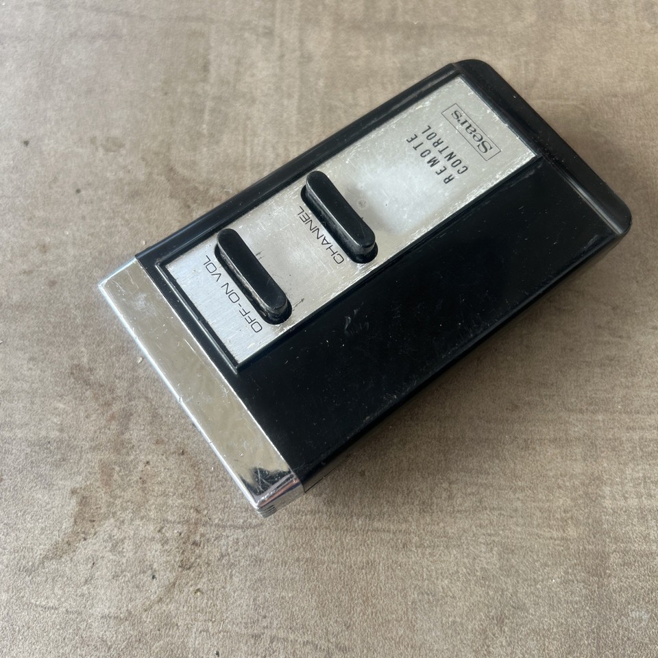 Vintage Sears TV Television Remote Control Clicker Movie Play Prop ...
