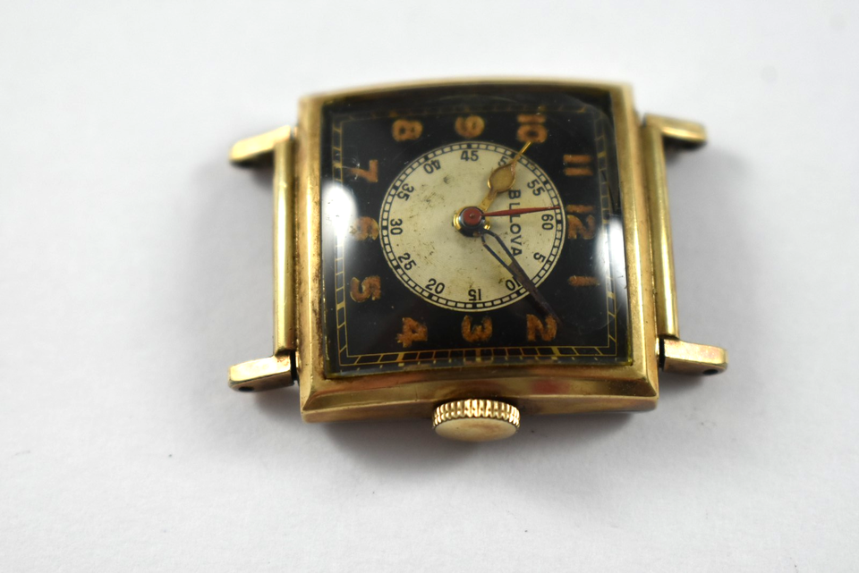 Vintage Bulova Doctor/Surgeon Mechanic 17J 10AX Sweep Second Wrist ...