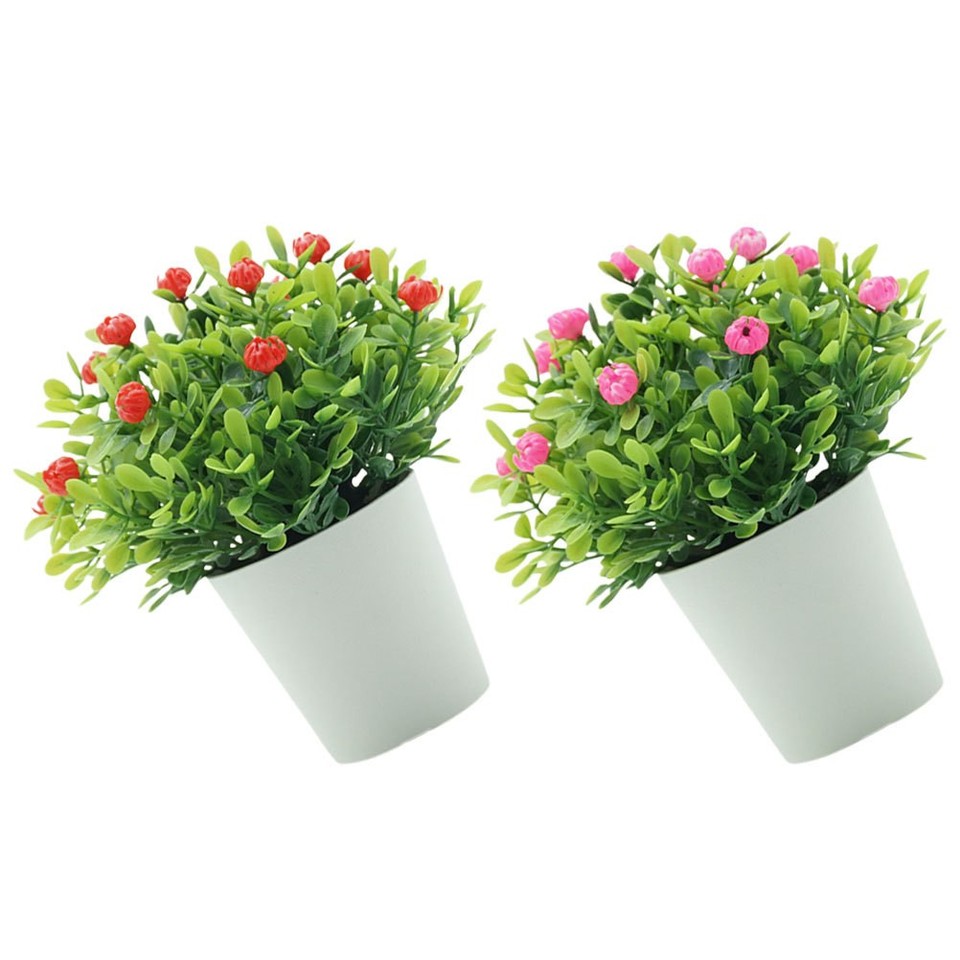 2 Pcs Fiore Artificiale Ornamento Bonsai Finto Arredamento Della Casa ...