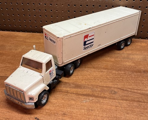 Vintage Ertl Spector Freight Systems Semi Truck Trailer Pressed Steel ...