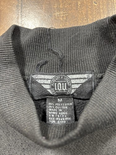 Vintage IOU Nouveau Sweatshirt Black Crewneck 1990 Graphic Men’s Medium ...