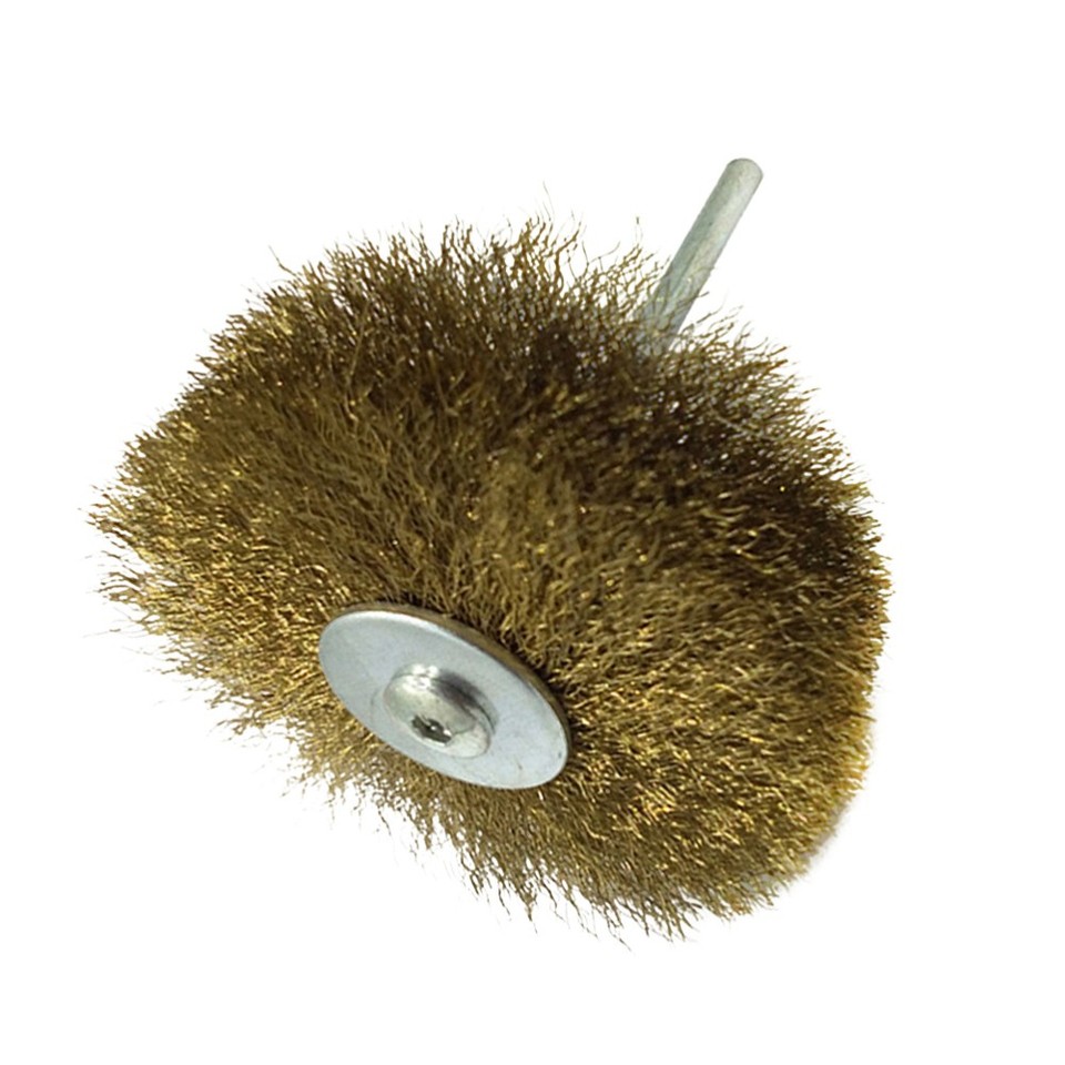 2 Count Wire Flower Head Abrasive Buffing Wheel Steel Brush Polishing ...