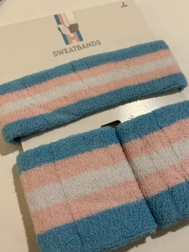 Target Pride Collection Trans Flag Athletic Sweatbands and Sash | eBay