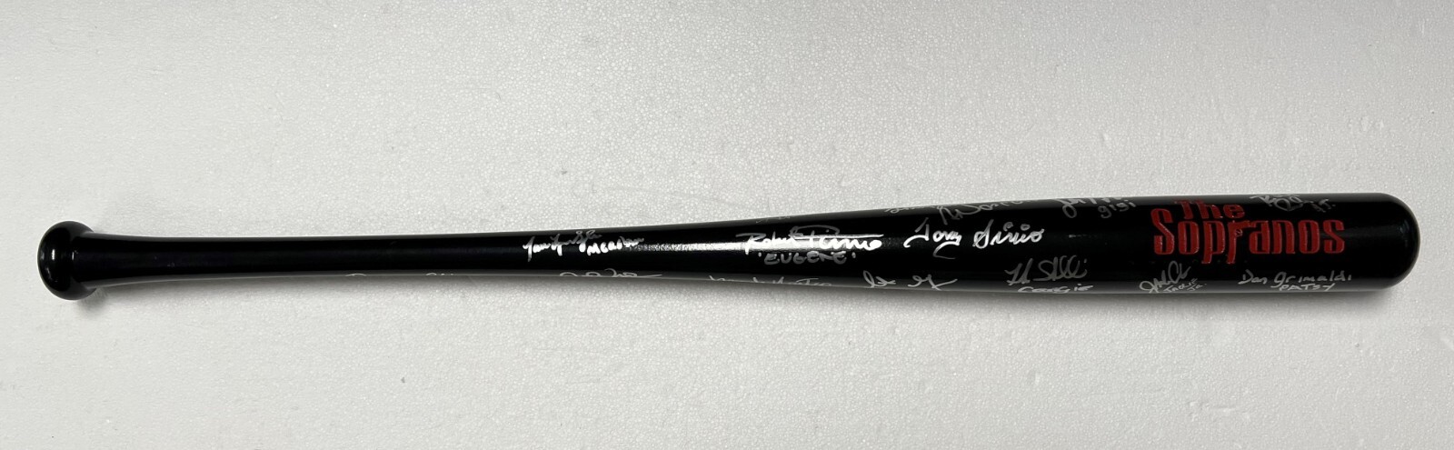 The Sopranos Signed Engraved Logo Baseball Bat Multi Signed 28 Cast ...