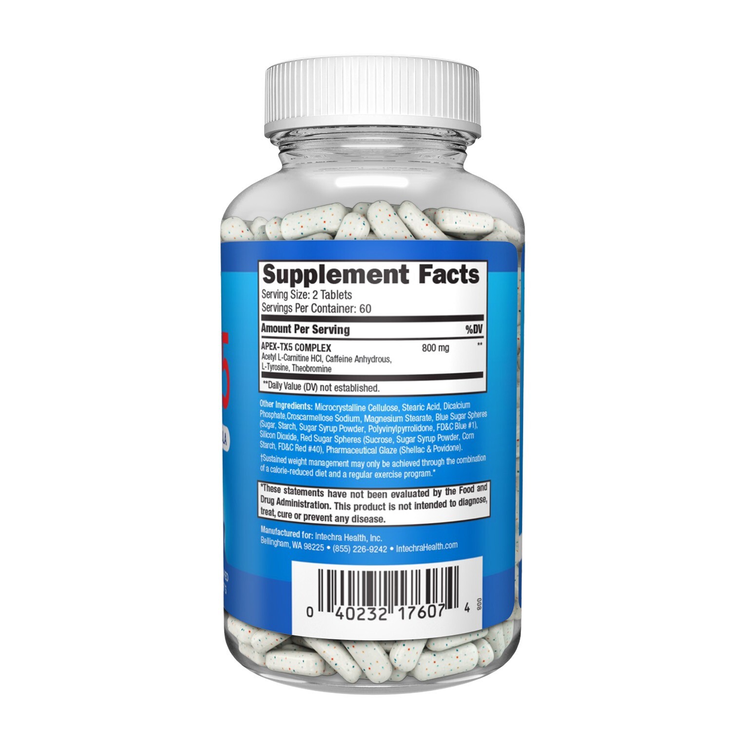 APEX TX5 Weight Management Diet Pills with Peak Energy 120 White/Blue ...