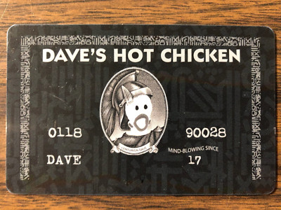 Dave's Hot Chicken Gift Card $50.00 Value. Free Shipping! | eBay