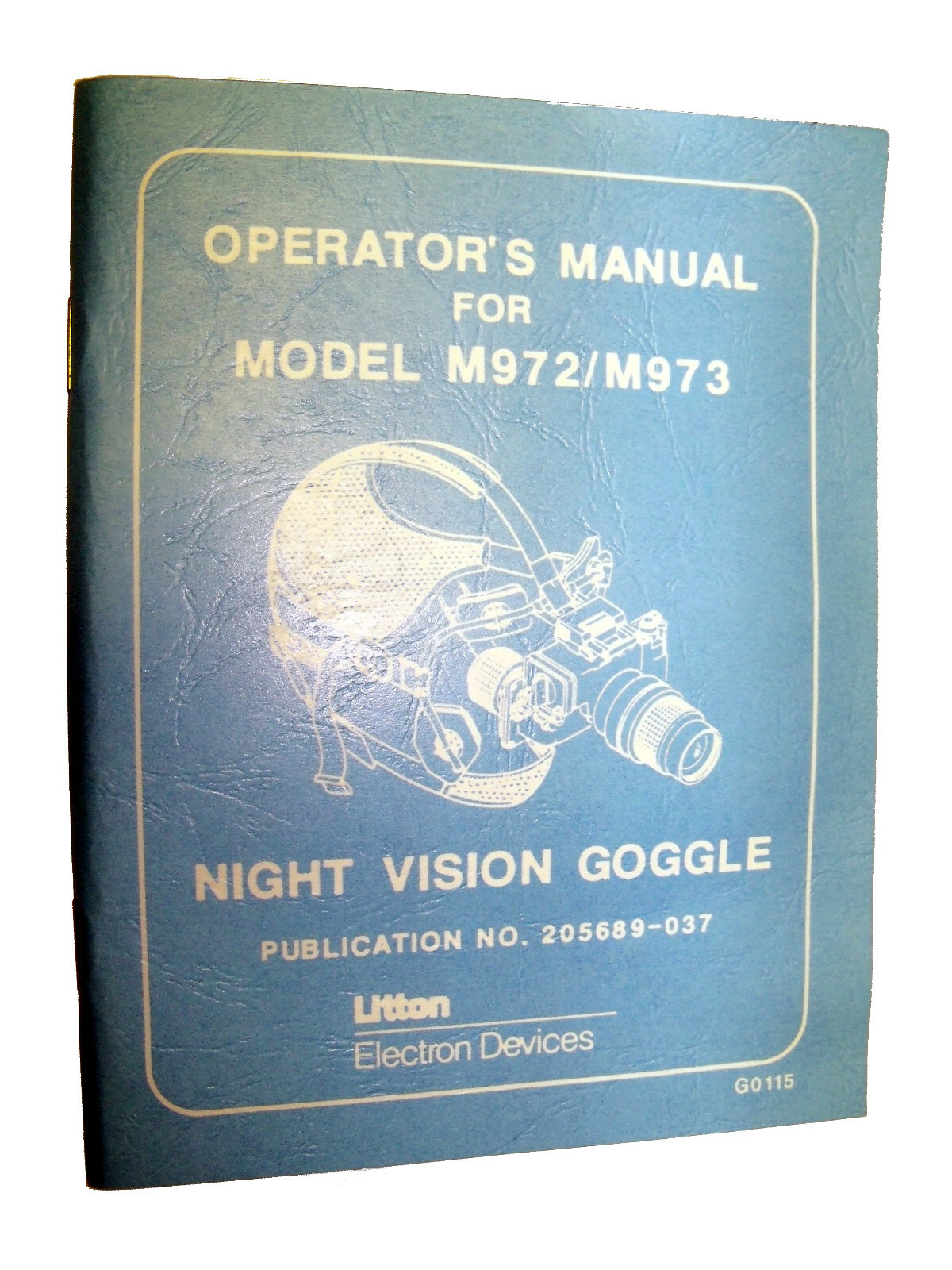 Litton M972 M973 Night Vision Goggle, AN/PVS-7A Operator's Manual; NEW ...