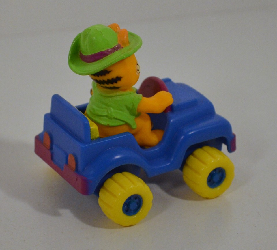 Vintage 1988 Garfield Safari Jeep 3" McDonalds #2 Happy Meal Toy Action ...