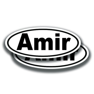 AMIR NAME DECALs 2 Stickers Bogo Car Truck Bumper Window | eBay
